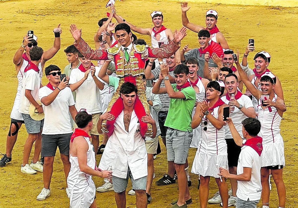 Ignacio Garibay, Puerta Grande y autoridad en Alfaro - Guarismo del ocho